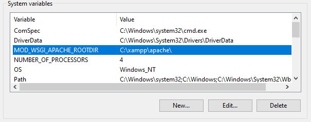 Python Django - Host django project with XAMPP